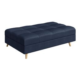 HOCKER Lorine Mikrofaser Dunkelblau
