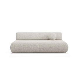 BETTSOFA DELTA Beige Geflochtener Stoff mit Schlaffunktion