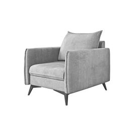 SESSEL Pulse Silber Luxusmicrofaser