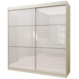 SCHWEBET&Uuml;RENSCHRANK VITALE 200/216/61 cm 2-t&uuml;rig Kaschmir