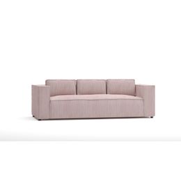 3-SITZER-SOFA Nova Puderrosa Cord