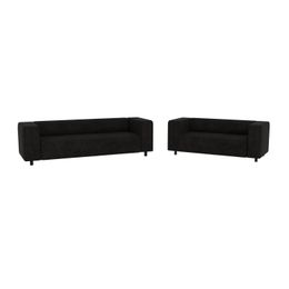 SITZGARNITUR 3+2 Tove Schwarz Cord