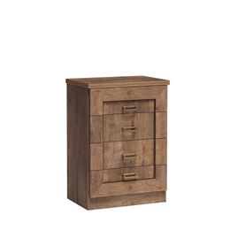 KOMMODE UDINE 63/90/44cm mit 4 Schubladen T&uuml;ren Bronzefarben
