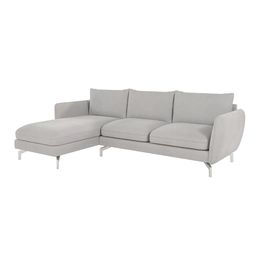 ECKSOFA Elou Silber Microfaser