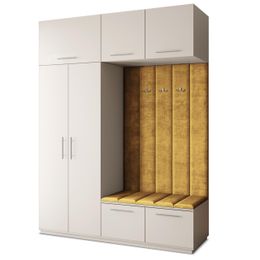 GARDEROBENSCHRANK REMA 180/240/60 cm Modern Garderobe-Set Kaschmir
