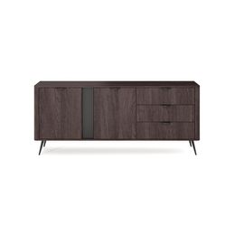 SIDEBOARD NOBILE 195,2x38x81,2 cm mit 3 Schubladen und 2 T&uuml;ren Eichefarben