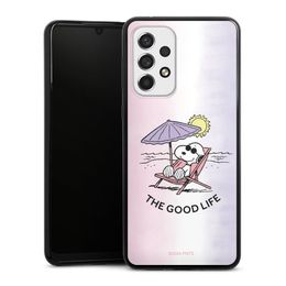 DeinDesign Galaxy A33 5G Handy Slim Case extra d&uuml;nn Silikon Handyh&uuml;lle schwarz H&uuml;lle Snoopy Official Licensed Product Peanuts Silikon Slim Case