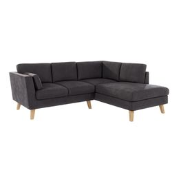 ECKSOFA Mario Graphit Microfaser
