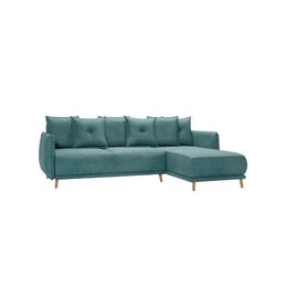 ECKSOFA Chroma T&uuml;rkis Luxusmicrofaser