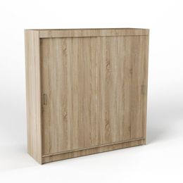 SCHWEBET&Uuml;RENSCHRANK EDERA 200/210/60 cm 2-t&uuml;rig Sonoma Eiche