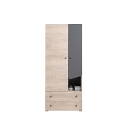 DREHT&Uuml;RENSCHRANK RAVENNA 80/190/50cm 2-t&uuml;rig Eichefarben