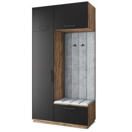 GARDEROBENSCHRANK REMA 120/240/60 cm Modern Eichefarben