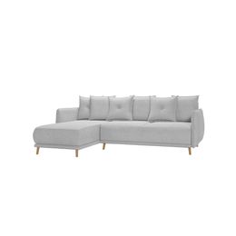 ECKSOFA Chroma Silber Luxusmicrofaser
