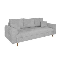 3-SITZER-SOFA Sigurd Hellgrau Chenille