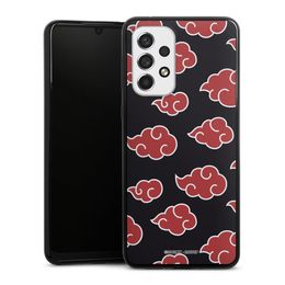 DeinDesign Galaxy A33 5G Handy Slim Case extra d&uuml;nn Silikon Handyh&uuml;lle schwarz H&uuml;lle Naruto Shippuden Akatsuki Official Licensed Product Silikon Slim Case