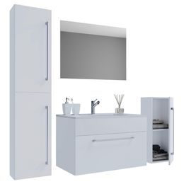 Badezimmer Badinos 5-tlg. Wei&szlig;