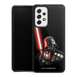 DeinDesign Galaxy A53 5G Handy Gallery Case Handyh&uuml;lle 9H Geh&auml;rtetes Glas R&uuml;ckseite H&uuml;lle Darth Vader Star Wars Merchandise Gallery Case