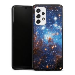 DeinDesign Galaxy A33 5G Handy Slim Case extra d&uuml;nn Silikon Handyh&uuml;lle schwarz H&uuml;lle Galaxy Weltall Star Silikon Slim Case