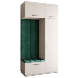 GARDEROBENSCHRANK REMA 120/240/60 cm Modern Garderobe-Set Kaschmir