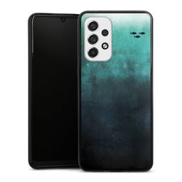DeinDesign Galaxy A33 5G Handy Slim Case extra d&uuml;nn Silikon Handyh&uuml;lle schwarz H&uuml;lle Fish Water Turquoise Silikon Slim Case