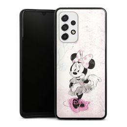 DeinDesign Galaxy A33 5G Handy Slim Case extra d&uuml;nn Silikon Handyh&uuml;lle schwarz H&uuml;lle Minnie Mouse Disney Vintage Silikon Slim Case
