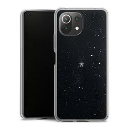 DeinDesign Xiaomi Mi 11 Lite 5G NE Handy Silikon H&uuml;lle Case transparent Handyh&uuml;lle Space Astronaut Weltall Silikon Case