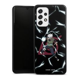 DeinDesign Galaxy A33 5G Handy Slim Case extra d&uuml;nn Silikon Handyh&uuml;lle schwarz H&uuml;lle Kakashi Naruto Shippuden Official Licensed Product Silikon Slim Case