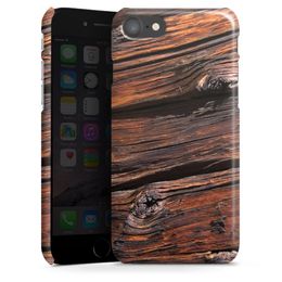 DeinDesign iPhone SE (2020) Handy Premium Case Smartphone Handyh&uuml;lle Schutzh&uuml;lle gl&auml;nzend Wood Beams Wooden Look Premium Case