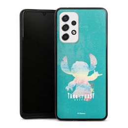 DeinDesign Galaxy A33 5G Handy Slim Case extra d&uuml;nn Silikon Handyh&uuml;lle schwarz H&uuml;lle Official Licensed Product Lilo & Stitch Disney Silikon Slim Case
