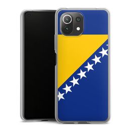 DeinDesign Xiaomi Mi 11 Lite 5G NE Handy Silikon H&uuml;lle Case transparent Handyh&uuml;lle Flag Bosnia Silikon Case