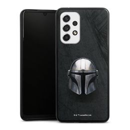 DeinDesign Galaxy A33 5G Handy Slim Case extra d&uuml;nn Silikon Handyh&uuml;lle schwarz H&uuml;lle The Mandalorian Official Licensed Product Star Wars Silikon Slim Case