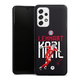 DeinDesign Galaxy A33 5G Handy Slim Case extra d&uuml;nn Silikon Handyh&uuml;lle schwarz H&uuml;lle Fcb Lennart Karl Official Licensed Product Silikon Slim Case