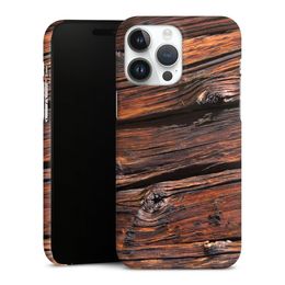 DeinDesign iPhone 14 Pro Max Handy Premium Case Smartphone Handyh&uuml;lle Schutzh&uuml;lle matt Beams Wood Wooden Look Premium Case