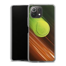 DeinDesign Xiaomi Mi 11 Lite 5G NE Handy Silikon H&uuml;lle Case transparent Handyh&uuml;lle Hobby Ball Tennis Silikon Case