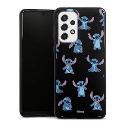 DeinDesign Galaxy A33 5G Handy Slim Case extra d&uuml;nn Silikon Handyh&uuml;lle schwarz H&uuml;lle Disney Lilo & Stitch Official Licensed Product Silikon Slim Case