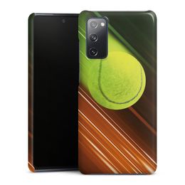 DeinDesign Galaxy S20 FE Handy Premium Case Smartphone Handyh&uuml;lle Schutzh&uuml;lle gl&auml;nzend Ball Tennis Hobby Premium Case