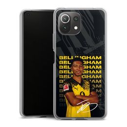 DeinDesign Xiaomi Mi 11 Lite 5G NE Handy Silikon H&uuml;lle Case transparent Handyh&uuml;lle Borussia Dortmund Jobe Bellingham Bvb Silikon Case