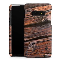 DeinDesign Galaxy S10e Handy Premium Case Smartphone Handyh&uuml;lle Schutzh&uuml;lle matt Beams Wood Wooden Look Premium Case