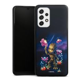 DeinDesign Galaxy A33 5G Handy Slim Case extra d&uuml;nn Silikon Handyh&uuml;lle schwarz H&uuml;lle Guardians Of The Galaxy Marvel Baby Groot Silikon Slim Case