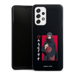 DeinDesign Galaxy A33 5G Handy Slim Case extra d&uuml;nn Silikon Handyh&uuml;lle schwarz H&uuml;lle Official Licensed Product Naruto Shippuden Itachi Uchiha Silikon Slim Case