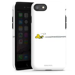 DeinDesign iPhone SE (2022) Handy Panzer Handyh&uuml;lle robuste Outdoor H&uuml;lle Schutzh&uuml;lle gl&auml;nzend Peanuts Official Licensed Product Children Tough Case