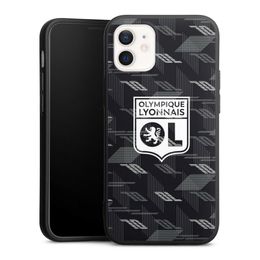 DeinDesign iPhone 12 mini Handy Premium Silikon H&uuml;lle Handyh&uuml;lle schwarz Case Olympique Lyonnais Official Licensed Product Ol Silikon Premium Case