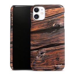 DeinDesign iPhone 11 Handy Premium Case Smartphone Handyh&uuml;lle Schutzh&uuml;lle gl&auml;nzend Wood Beams Wooden Look Premium Case
