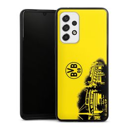 DeinDesign Galaxy A33 5G Handy Slim Case extra d&uuml;nn Silikon Handyh&uuml;lle schwarz H&uuml;lle Stadium Bvb Borussia Dortmund Silikon Slim Case