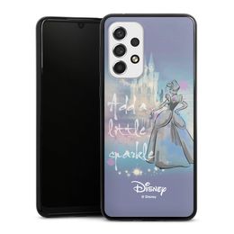 DeinDesign Galaxy A33 5G Handy Slim Case extra d&uuml;nn Silikon Handyh&uuml;lle schwarz H&uuml;lle Disney Official Licensed Product Cinderella Silikon Slim Case