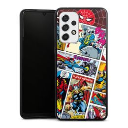 DeinDesign Galaxy A33 5G Handy Slim Case extra d&uuml;nn Silikon Handyh&uuml;lle schwarz H&uuml;lle Avengers Comic Marvel Silikon Slim Case