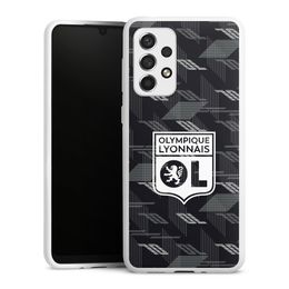 DeinDesign Galaxy A33 5G Handy Silikon H&uuml;lle Case wei&szlig; Handyh&uuml;lle Ol Olympique Lyonnais Official Licensed Product Silikon Case