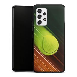DeinDesign Galaxy A53 5G Handy Silikon H&uuml;lle Case schwarz Handyh&uuml;lle Ball Tennis Hobby