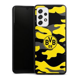 DeinDesign Galaxy A33 5G Handy Slim Case extra d&uuml;nn Silikon Handyh&uuml;lle schwarz H&uuml;lle Borussia Dortmund Bvb Merchandise Silikon Slim Case