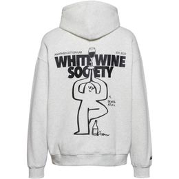 Another Cotton Lab White Wine Society Hoodie - Gr&ouml;&szlig;e XS - grau